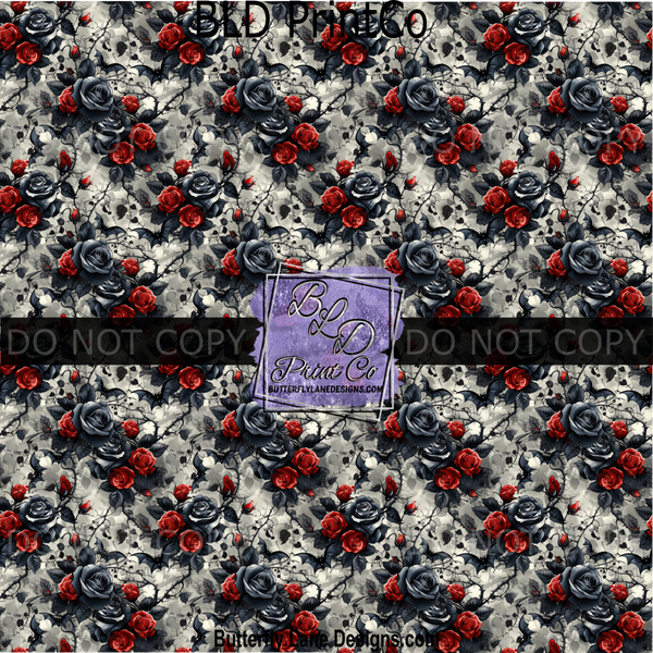 Bats and Roses PV 1623 – Butterfly Lane Designs