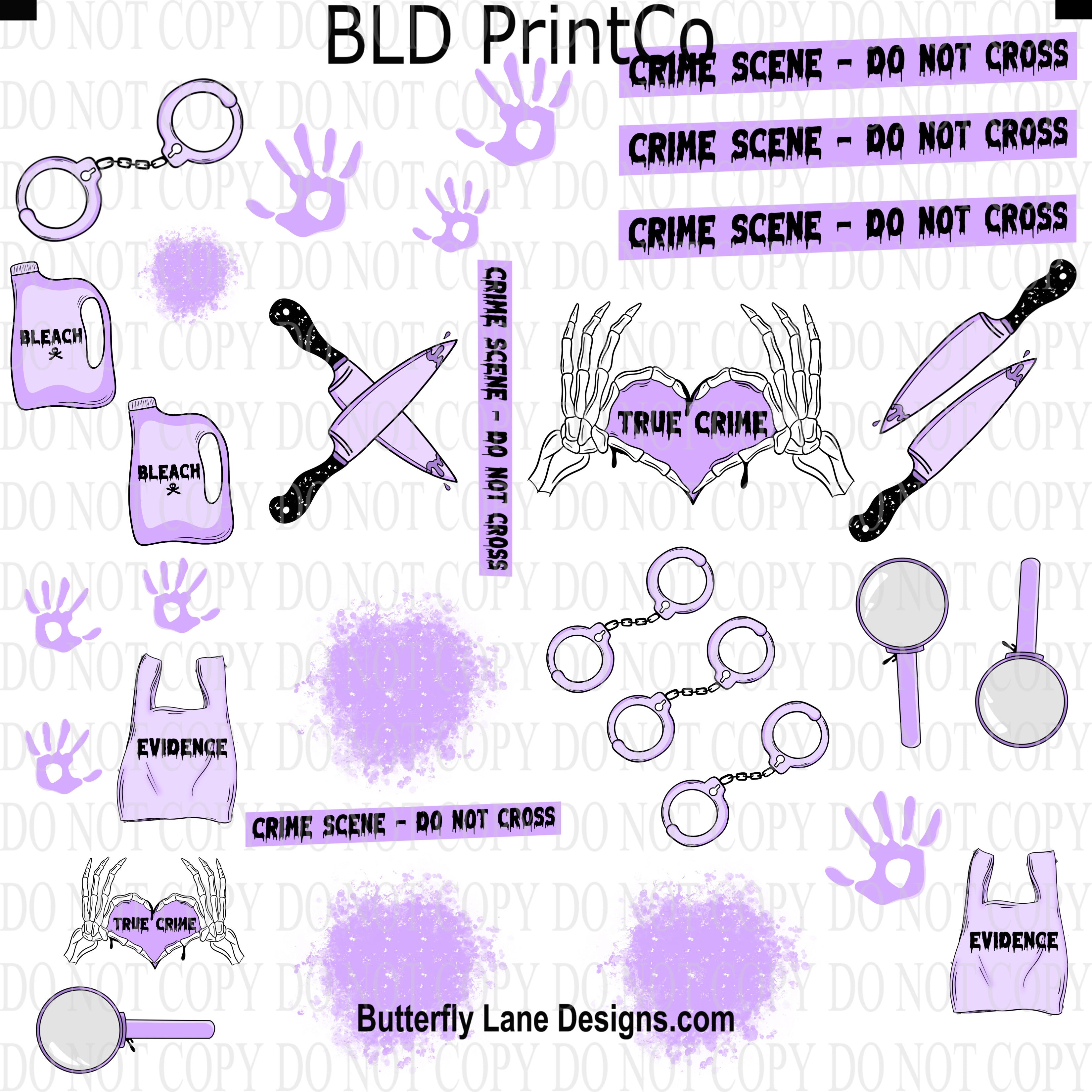 CAPS 26 Purple True Crime – Butterfly Lane Designs