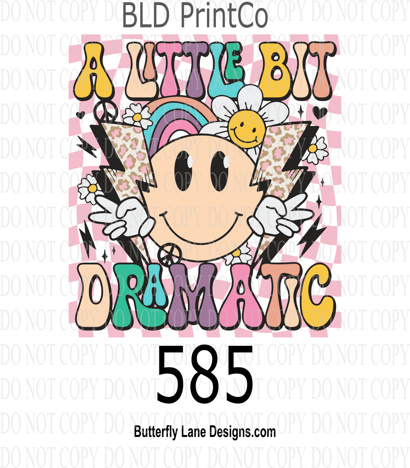 D585 A little bit dramatic :: Decal – Butterfly Lane Designs