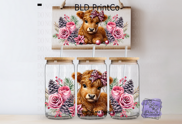 L302 Cute highland cow – Butterfly Lane Designs