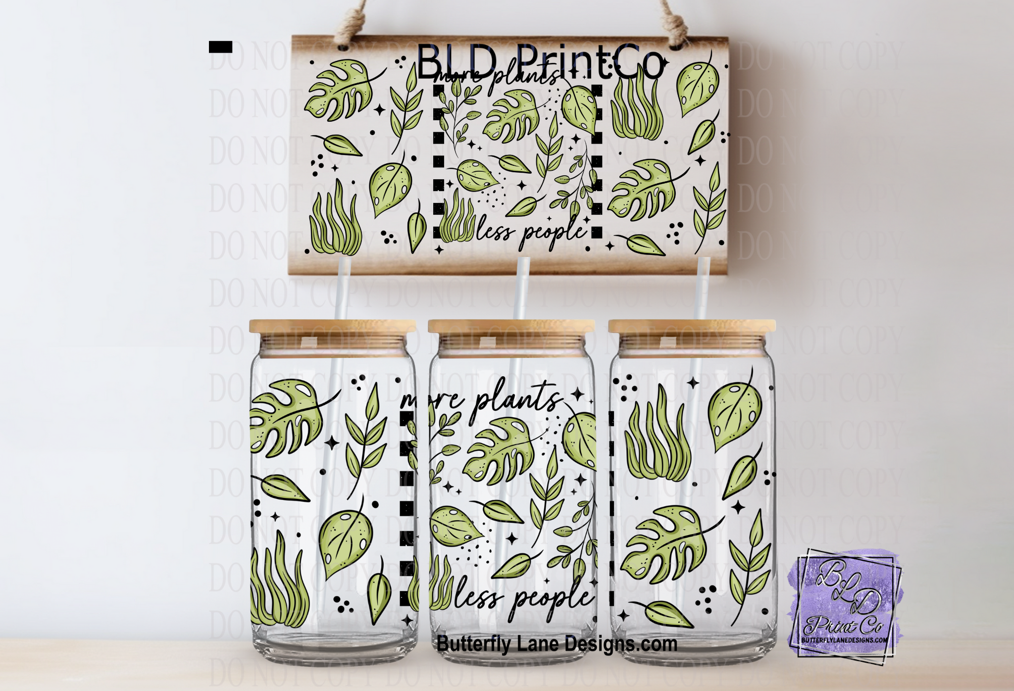 L306 More Plants Less People – Butterfly Lane Designs