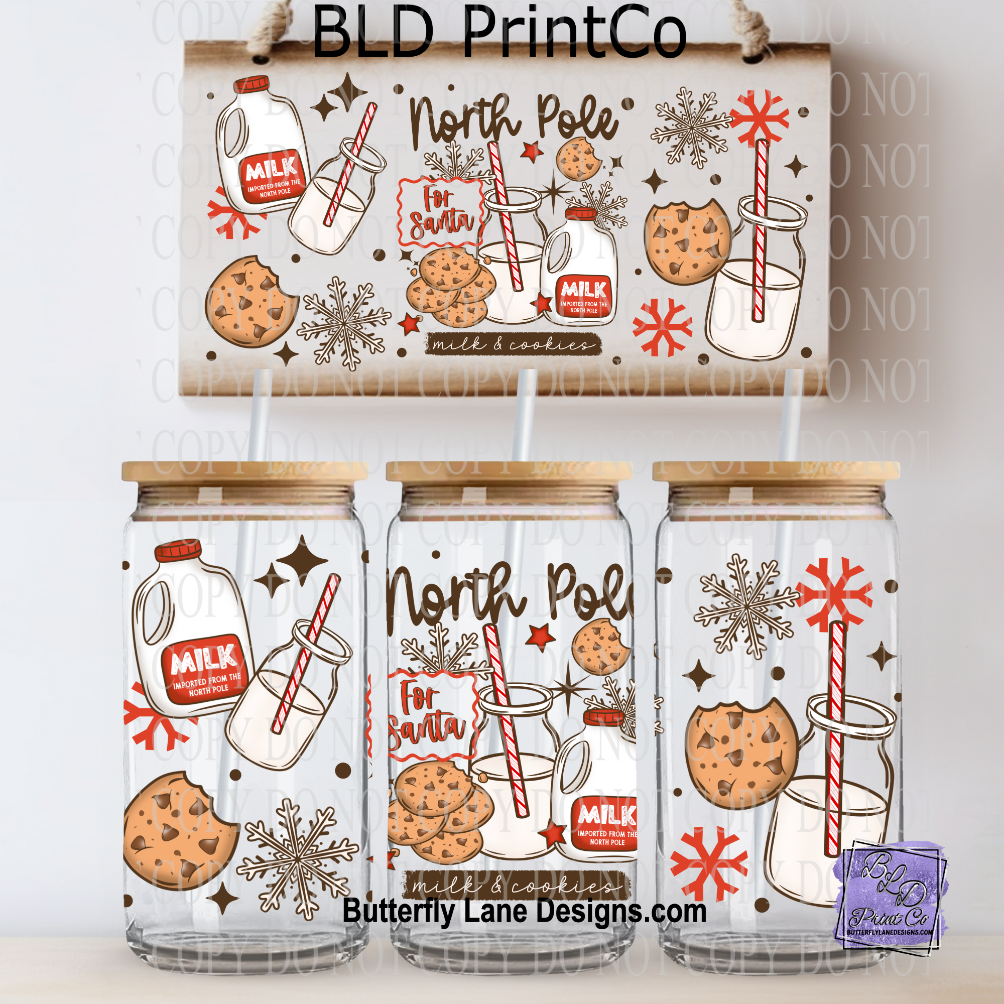 L786 North Pole Milk And Cookies – Butterfly Lane Designs