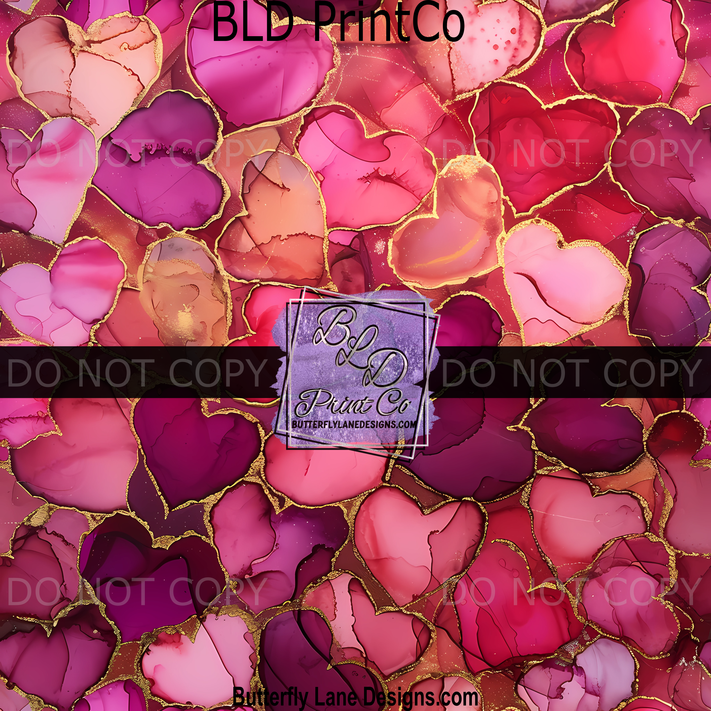 PV1852 Alcohol Inks hearts- Stained glass effect – Butterfly Lane Designs