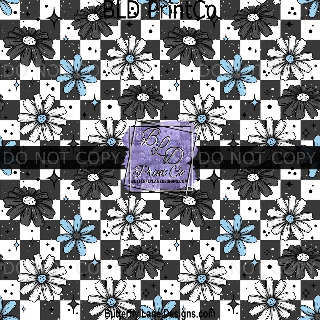 PV 1937 Floral Checker -Dream Big Work Hard – Butterfly Lane Designs