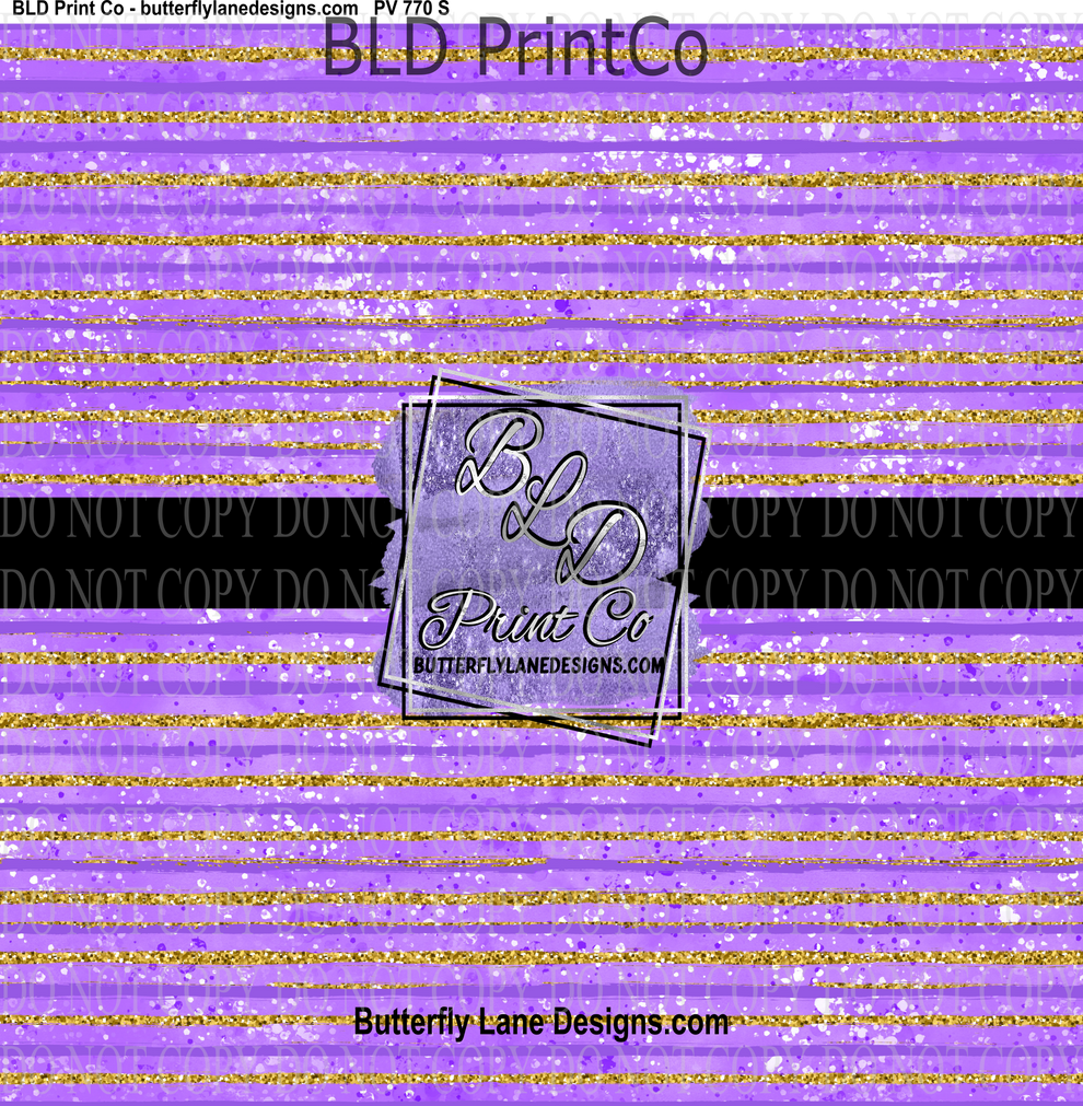 Purple Gold Stripes-Candy Lane - PV 770 Patterned Vinyl – Butterfly ...