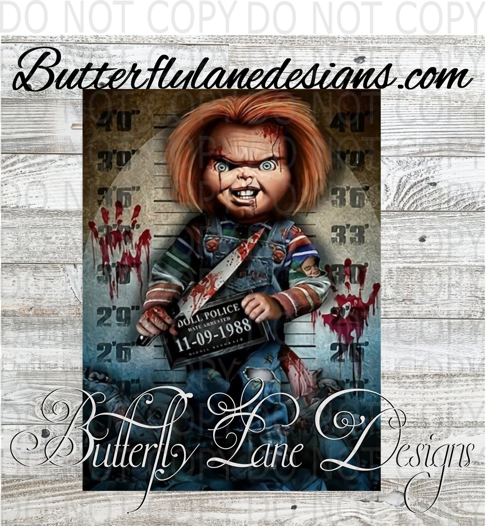 Mugshot_Chucky 02 :: Clear Decal :: VC Decal – Butterfly Lane Designs